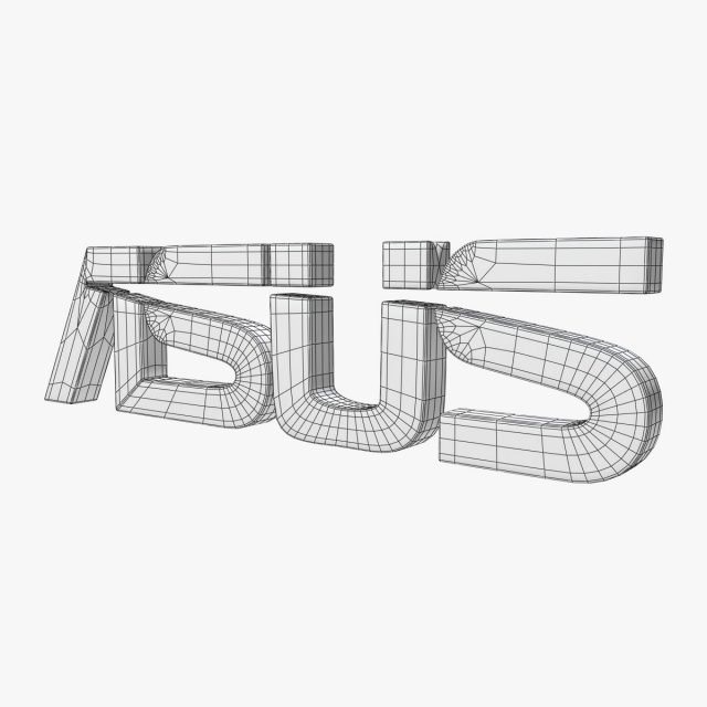 Asus logo 3D Model in Other 3DExport