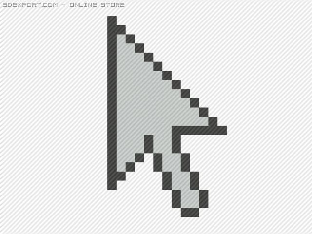 cursors 3D Model in Computer 3DExport