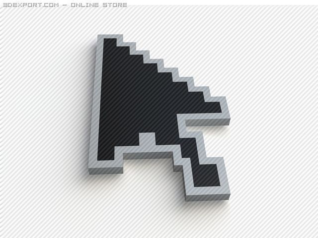 cursors 3D Model in Computer 3DExport