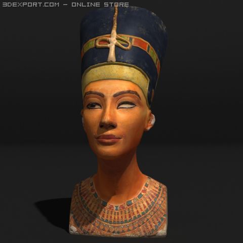 Nefertiti 3D Model in Woman 3DExport