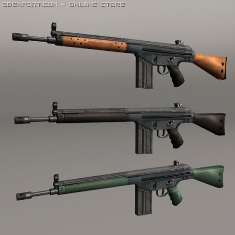 g3 3D Models in Rifle 3DExport