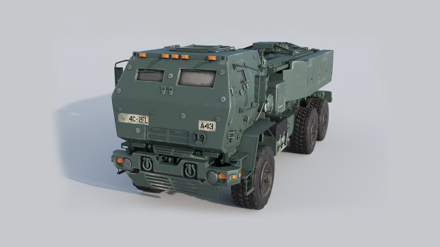 M142 HIMARS multiple rocket launcher 3D Model in Artillery 3DExport