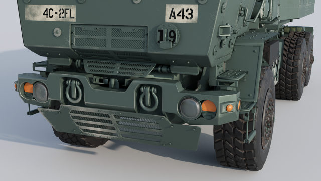 M142 HIMARS multiple rocket launcher 3D Model in Artillery 3DExport