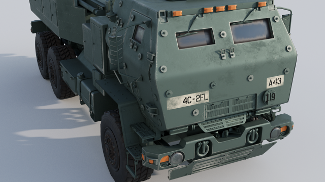 M142 HIMARS multiple rocket launcher 3D Model in Artillery 3DExport