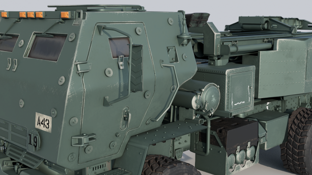 M142 HIMARS multiple rocket launcher 3D Model in Artillery 3DExport