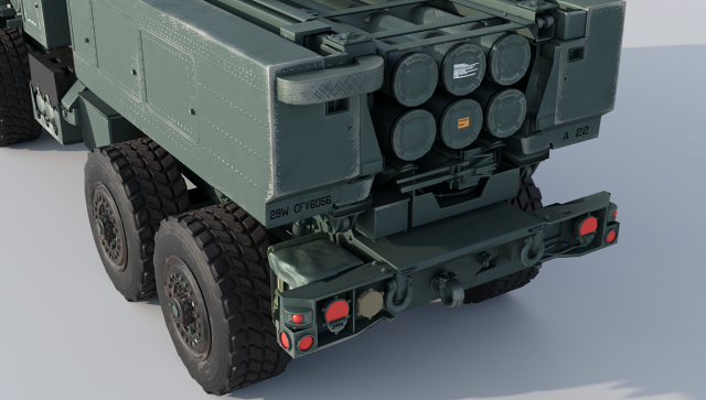 M142 HIMARS multiple rocket launcher 3D Model in Artillery 3DExport