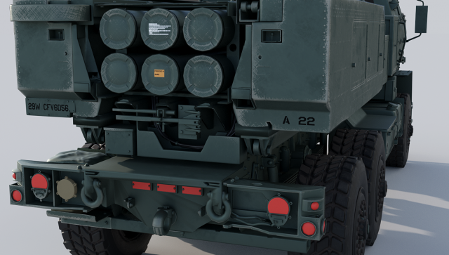 M142 HIMARS multiple rocket launcher 3D Model in Artillery 3DExport