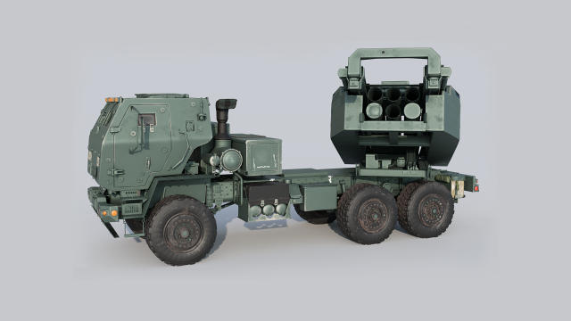 M142 HIMARS multiple rocket launcher 3D Model in Artillery 3DExport