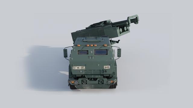 M142 HIMARS multiple rocket launcher 3D Model in Artillery 3DExport