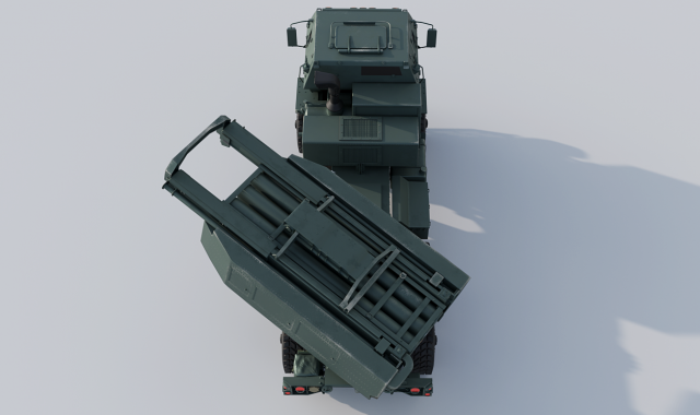 M142 HIMARS multiple rocket launcher 3D Model in Artillery 3DExport