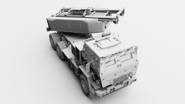 M142 HIMARS multiple rocket launcher 3D Model in Artillery 3DExport