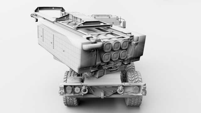 M142 HIMARS multiple rocket launcher 3D Model in Artillery 3DExport