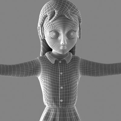 sali 3D Model in Cartoon 3DExport