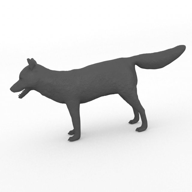 fox printable 3D Print Model in Figurines 3DExport