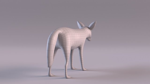 Jackal 3D Model in Wildlife 3DExport