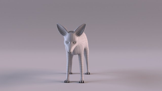 Jackal 3D Model in Wildlife 3DExport