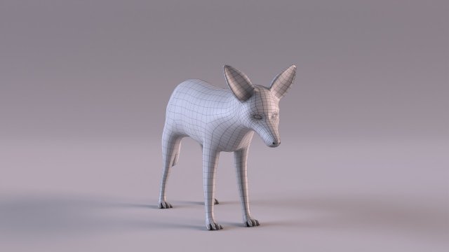 Jackal 3D Model in Wildlife 3DExport