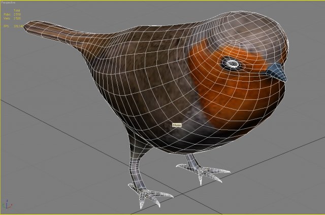 european robin 3D Model in Bird 3DExport
