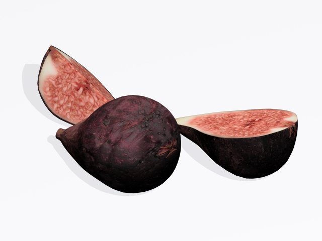 figs 3D Model in Fruit 3DExport