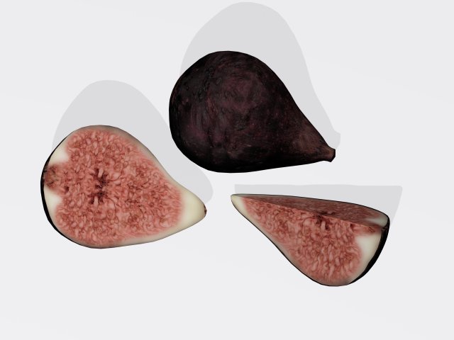 figs 3D Model in Fruit 3DExport