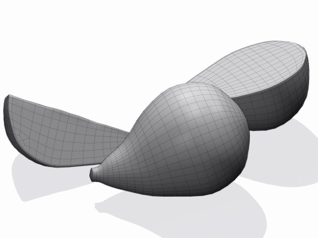 figs 3D Model in Fruit 3DExport