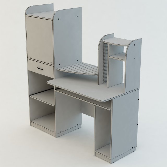 computer table Free 3D Model in Table 3DExport