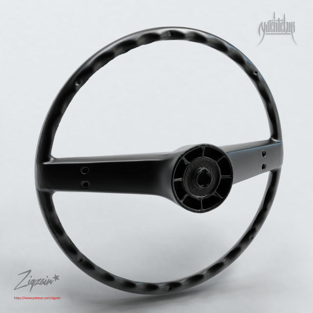 GAZ-24 Volga steering wheel 3d Scan Modèle 3D in Voitures classiques ...