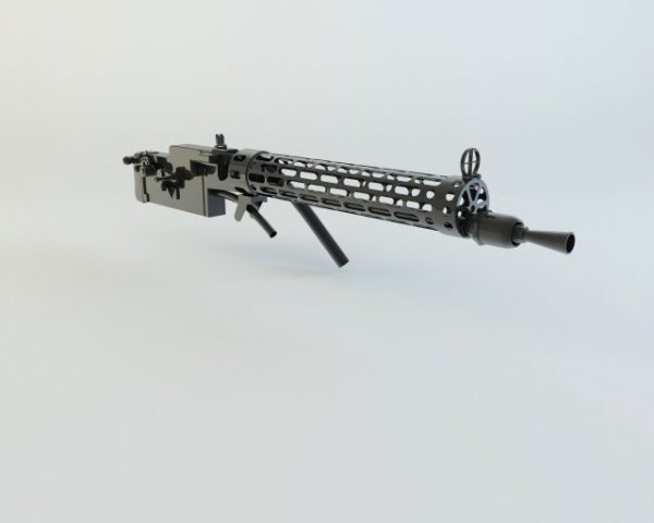 the spandau lmg 0815 3D Model in Machine Gun 3DExport