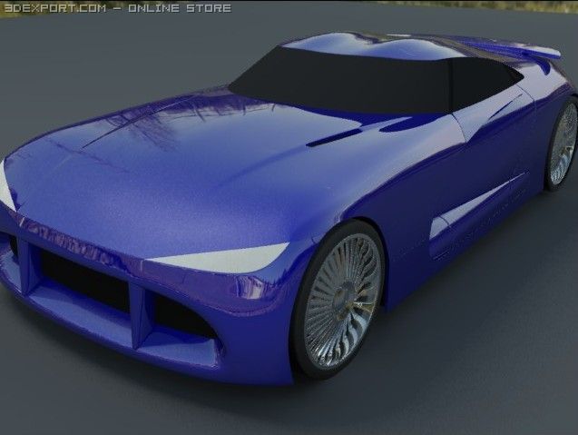 dodge viper defender 3D Model in Sport Cars 3DExport