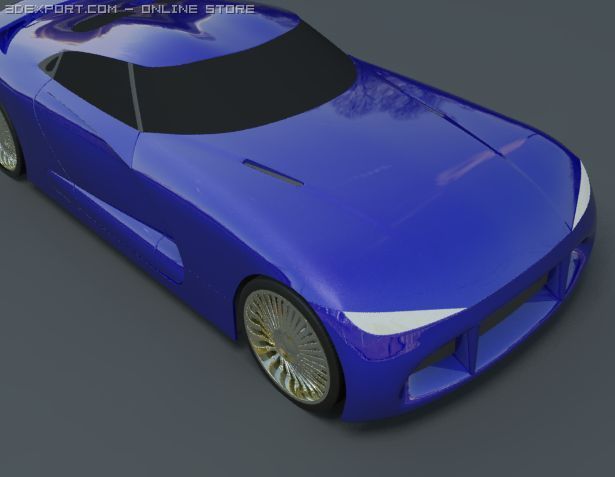 dodge viper defender 3D Model in Sport Cars 3DExport