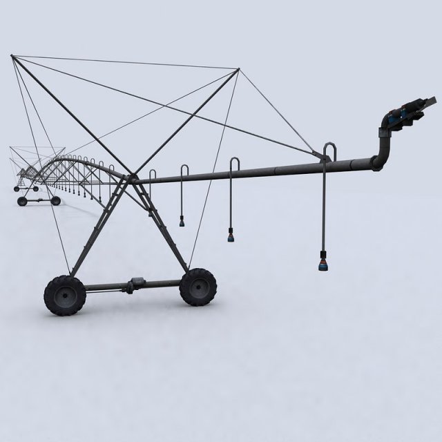 central pivot 3D Model in Machines 3DExport