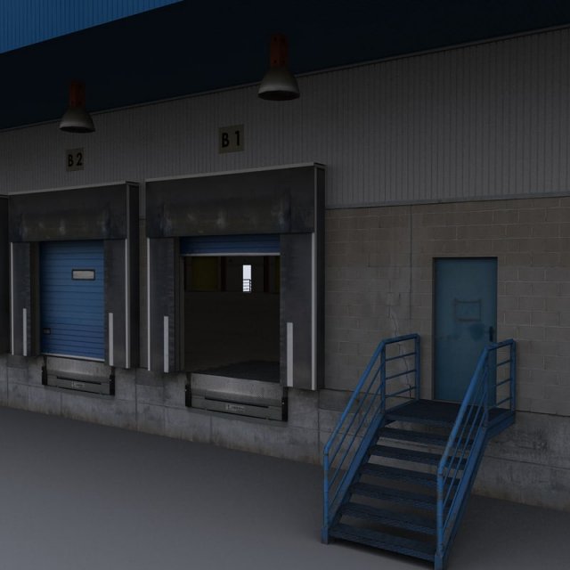 modular logistics building 1 3D Model in Buildings 3DExport