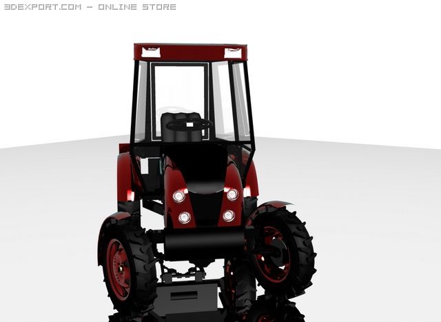 tractor 3D Model in Unmanned 3DExport