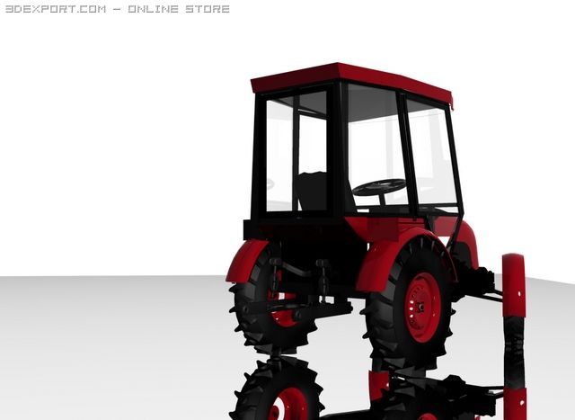 tractor 3D Model in Unmanned 3DExport
