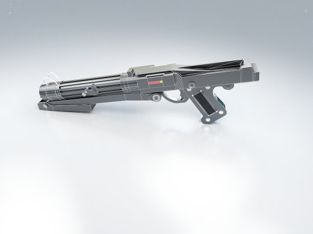 dc-15s blaster carbine 3D Model in SCI-FI 3DExport