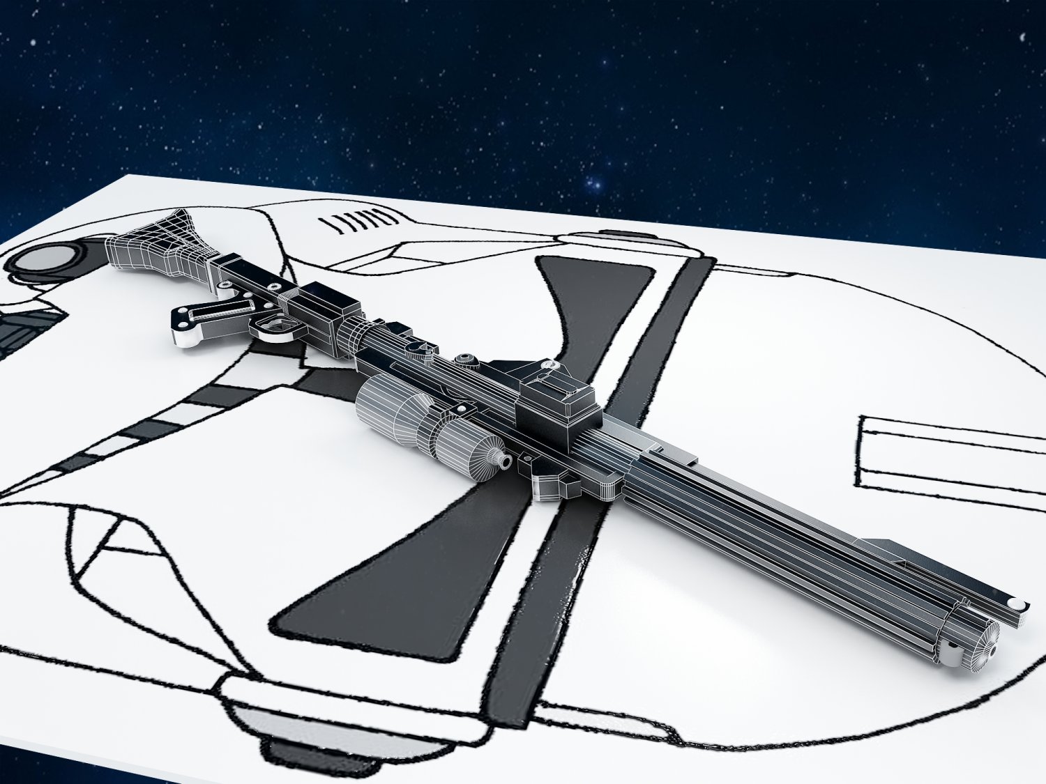 dc-15 blaster rifle 3D Models in SCI-FI 3DExport