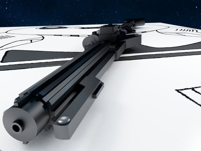 dc-15 blaster rifle 3D Model in SCI-FI 3DExport