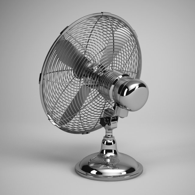 cgaxis desk fan 03 3D Model in Household Items 3DExport