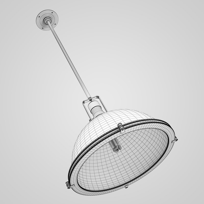cgaxis chrome ceiling lamp 08 3D Models in Ceiling Lights 3DExport
