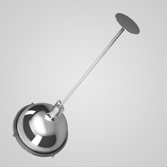 cgaxis chrome ceiling lamp 08 3D Model in Ceiling Lights 3DExport