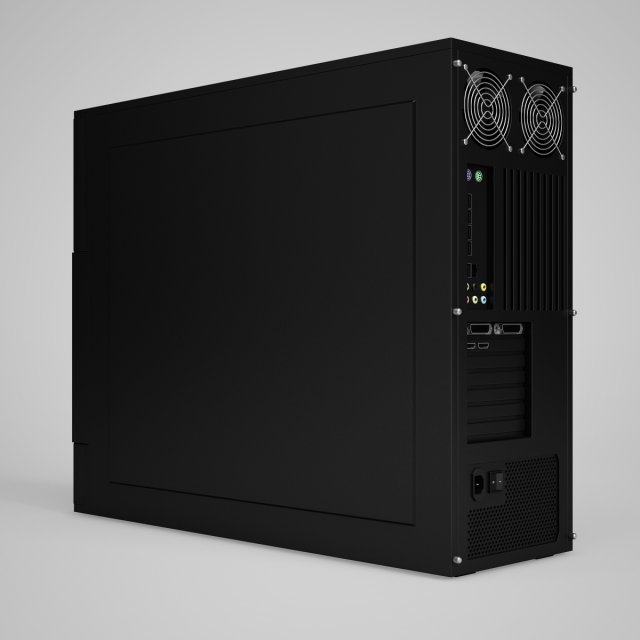 cgaxis pc case 3D Model in Computer 3DExport