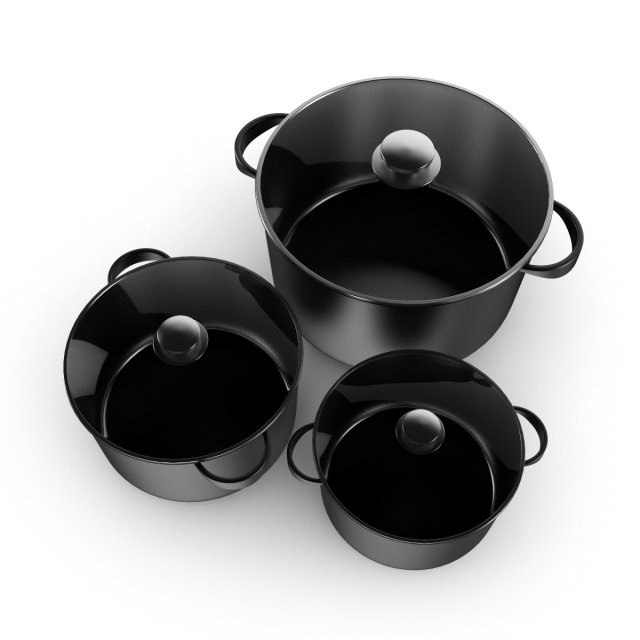 cooking set 3D Model in Cookware Tools 3DExport
