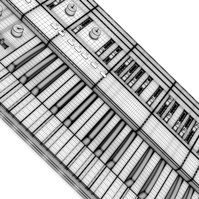 keyboard synthesizer 3D Model in Electronic 3DExport