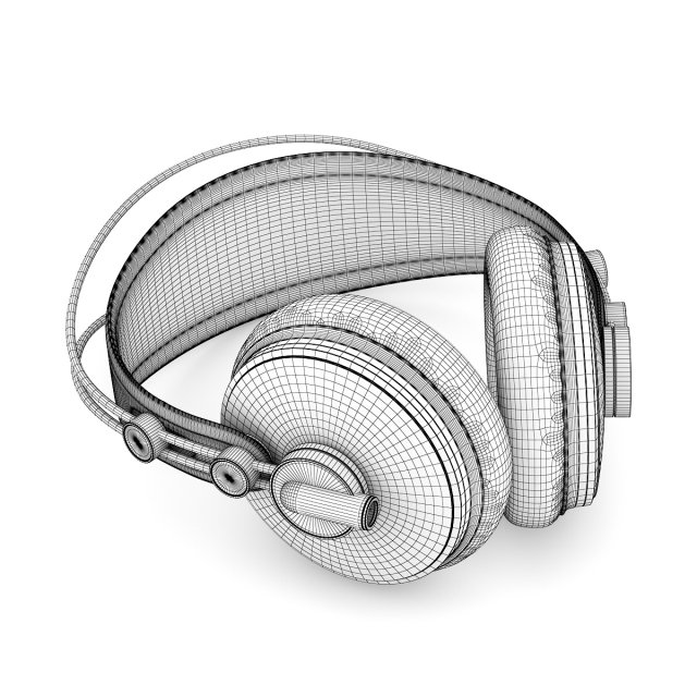 headphones 1 3D Model in Audio 3DExport