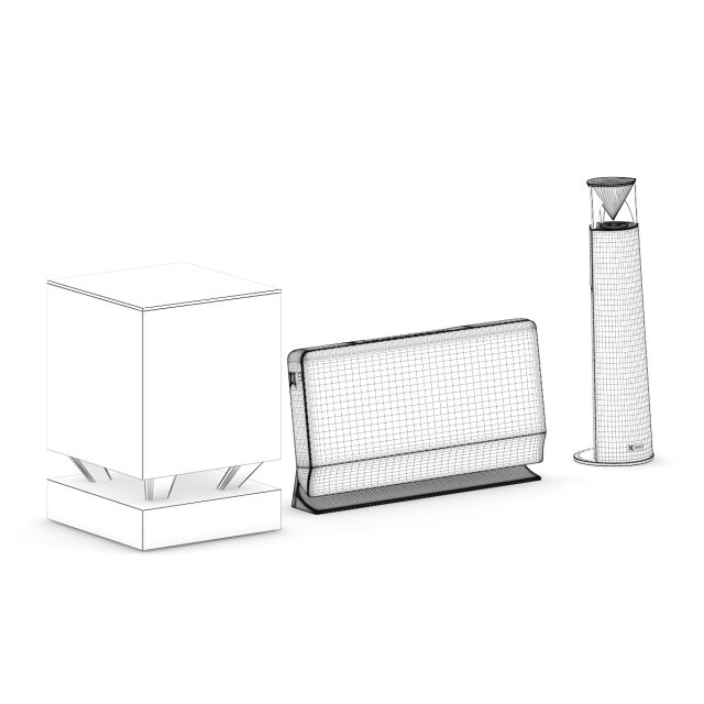 home cinema set 3D Model in Audio 3DExport