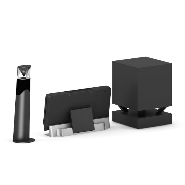 home cinema set 3D Model in Audio 3DExport