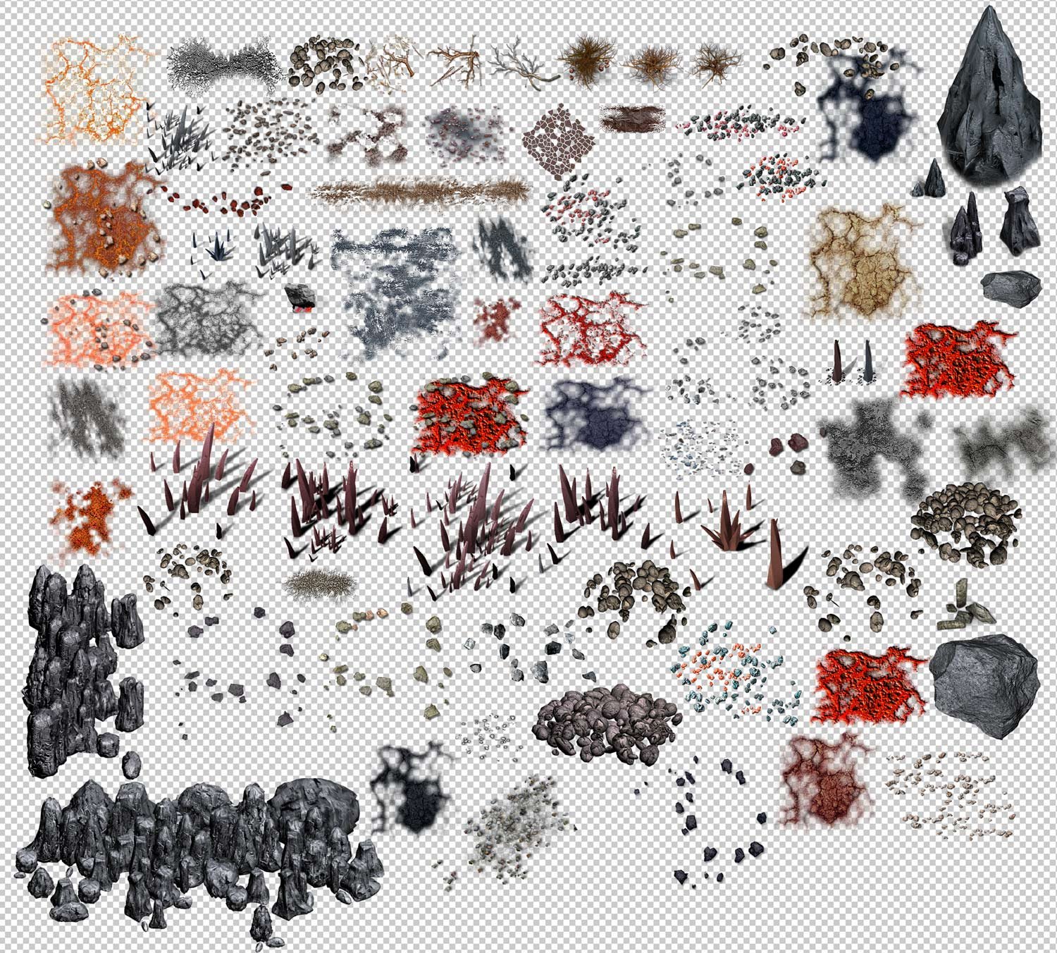 lava game backgrounds tiles and decals 3D Assets in Game Assets 3DExport