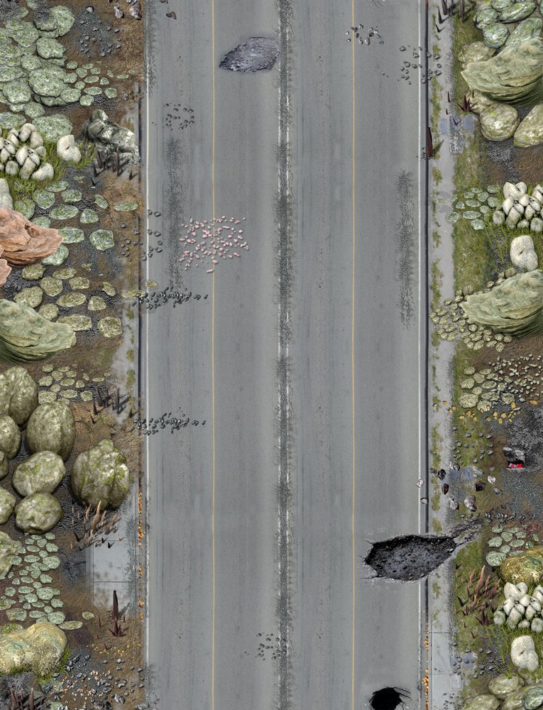 2d scrolling road game backgroud 3D Assets in Game Assets 3DExport