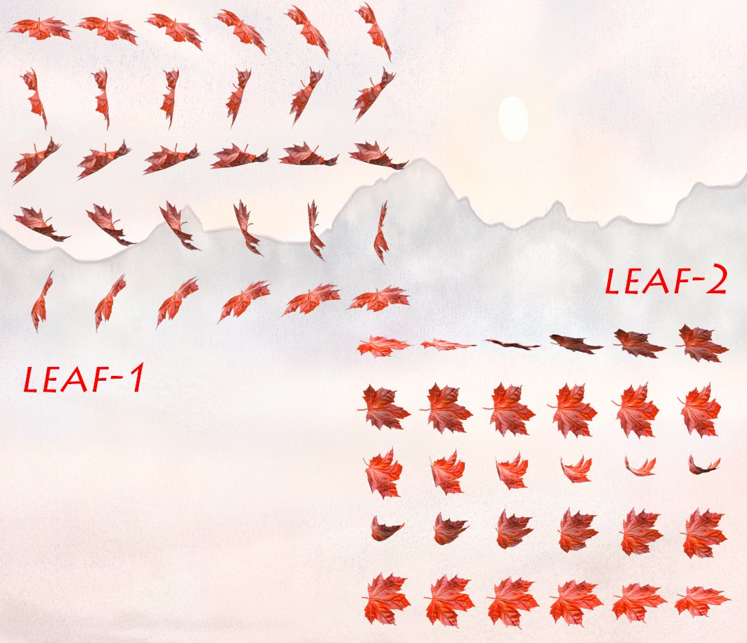 2d leaves 3D Assets in Game Assets 3DExport