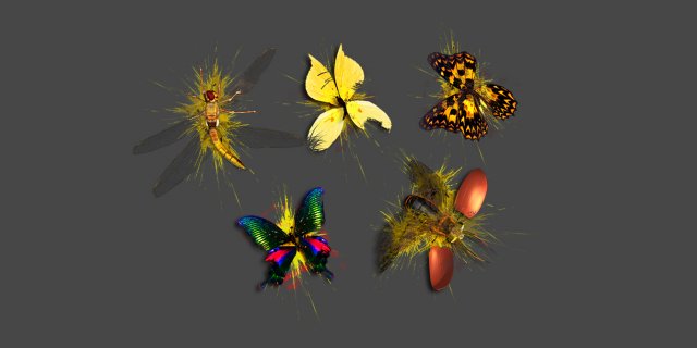 2d animated insects 3D Model in Game Assets 3DExport